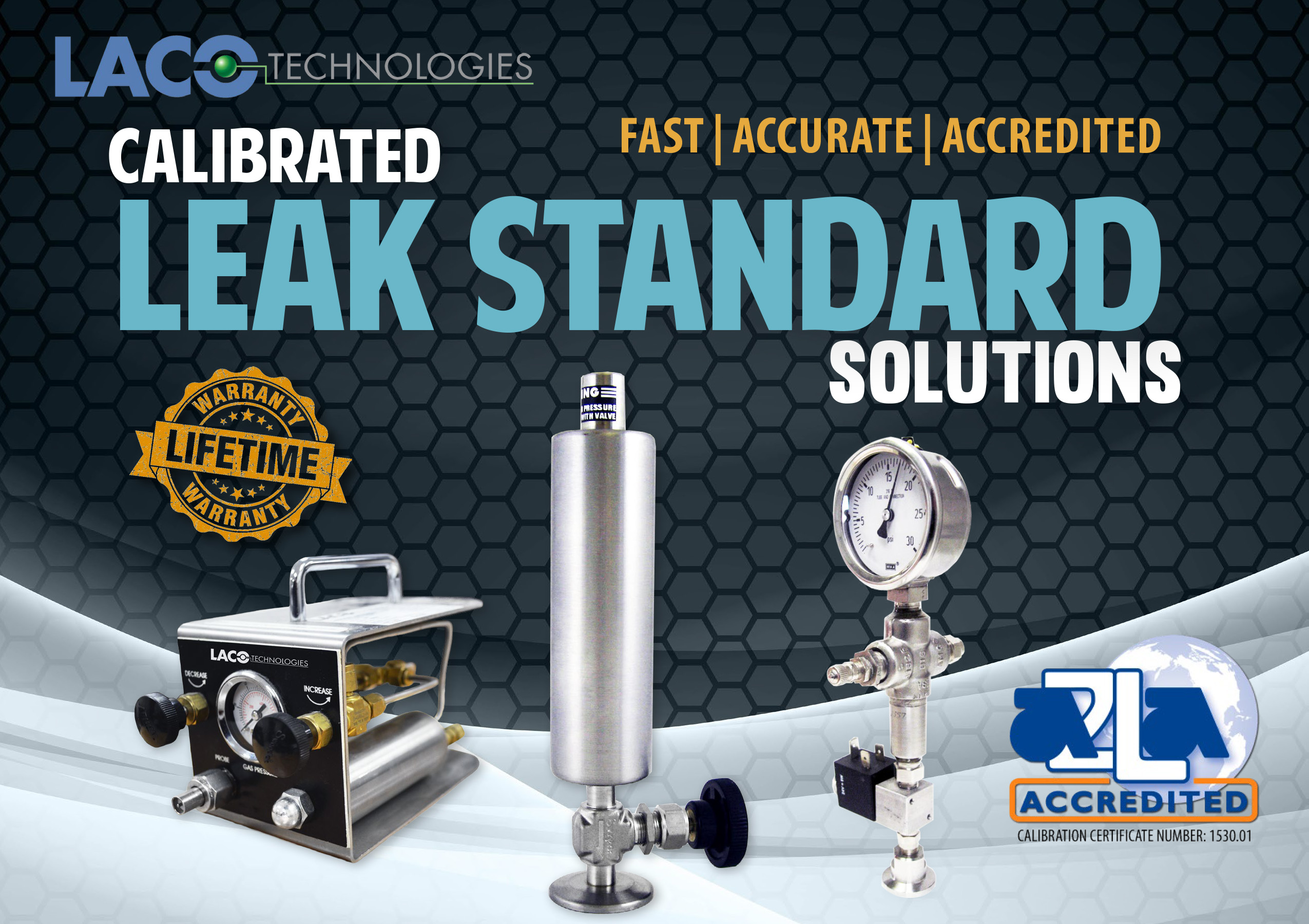 CalMaster™ Low Depleting Reservoir Style Leak Standard - Portable Leak ...